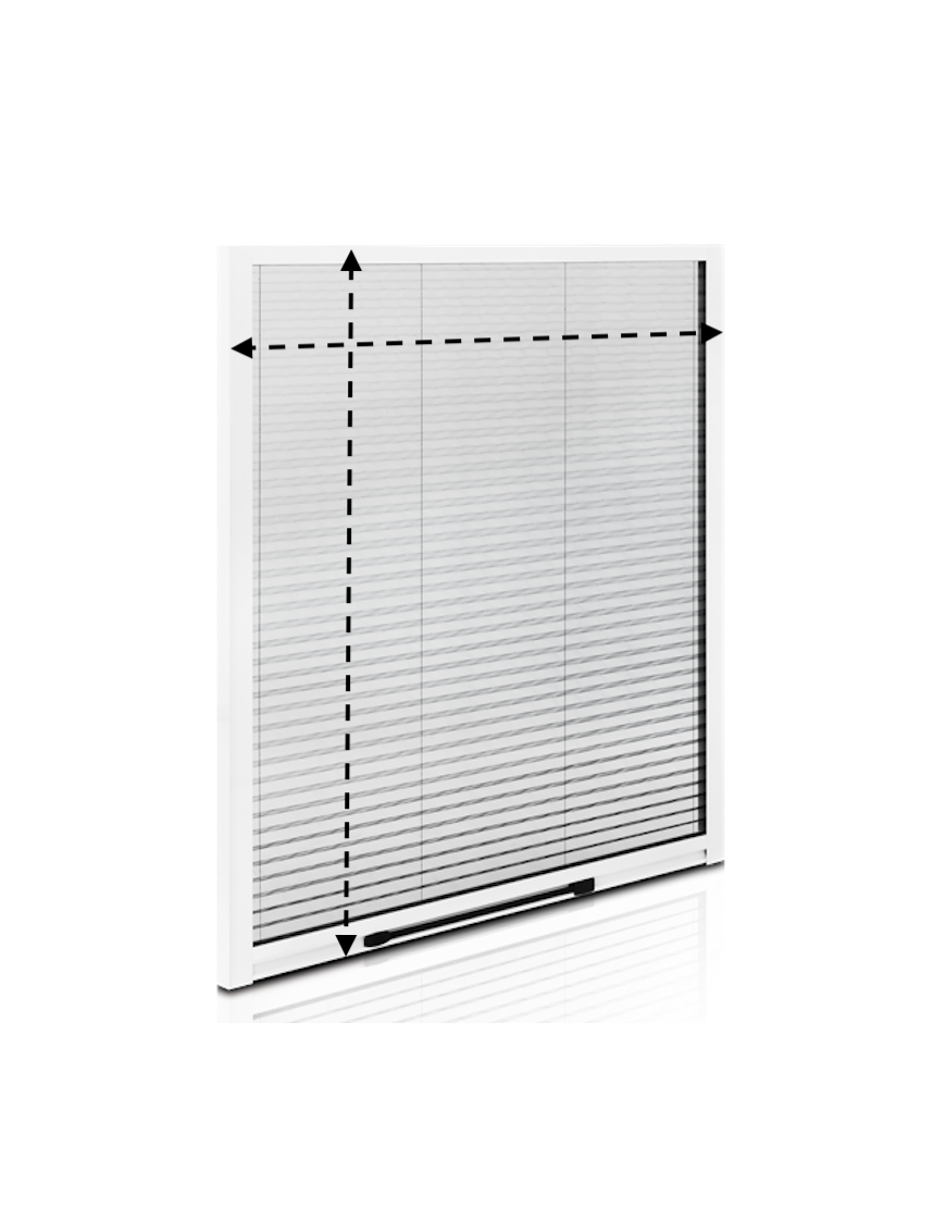 Custom Vertical Pleated Mosquito Net