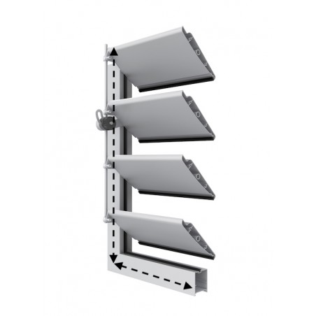 PVC lattice with custom movable slat Custom Product On request
